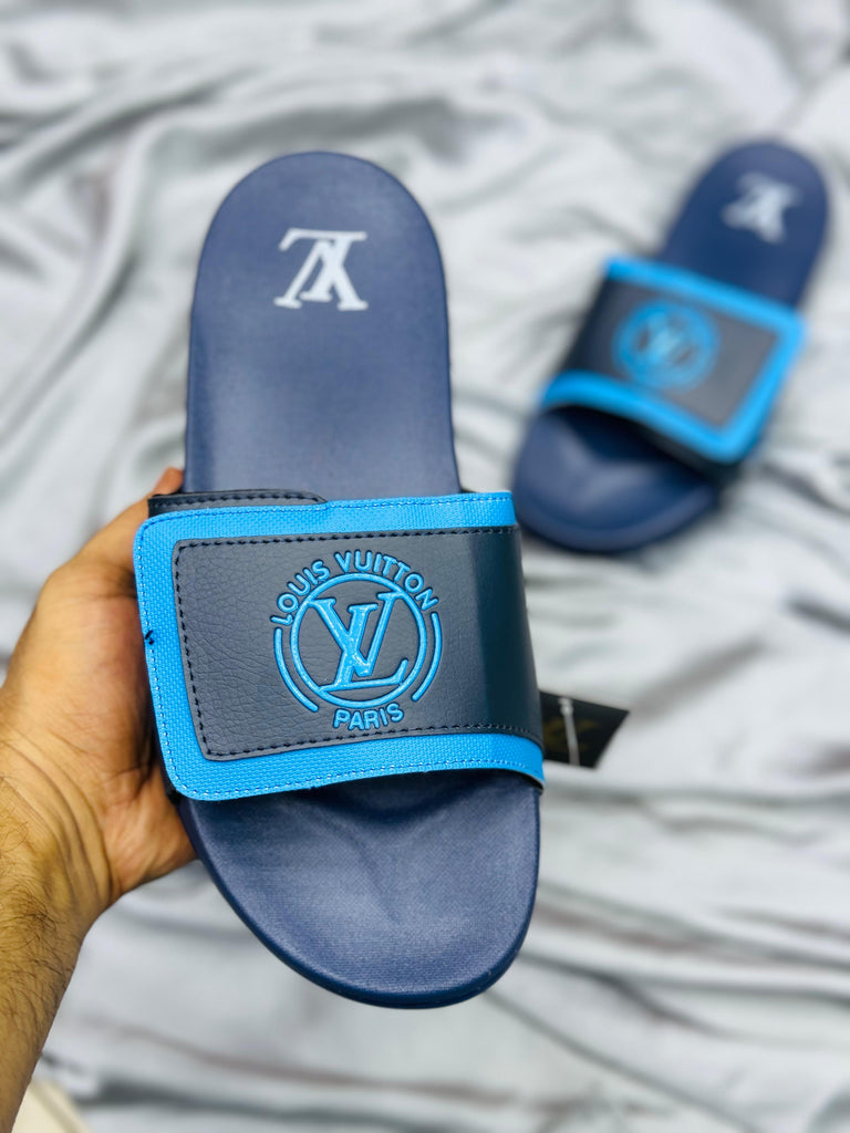 Louis Vuitton - LV Paris Velcro Slides | Sneakflex– Sneakflex.pk